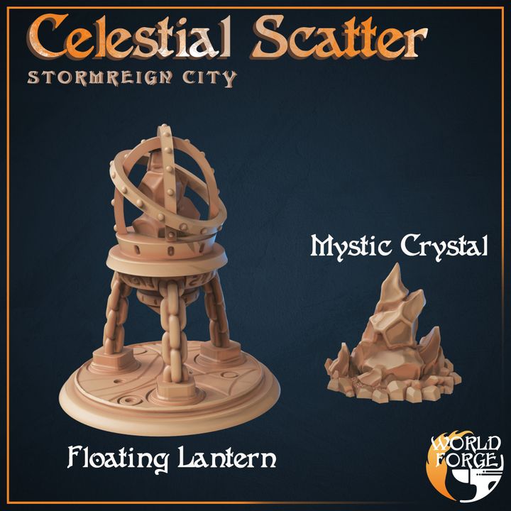 3D Printable Celestial Scatter by World Forge Miniatures